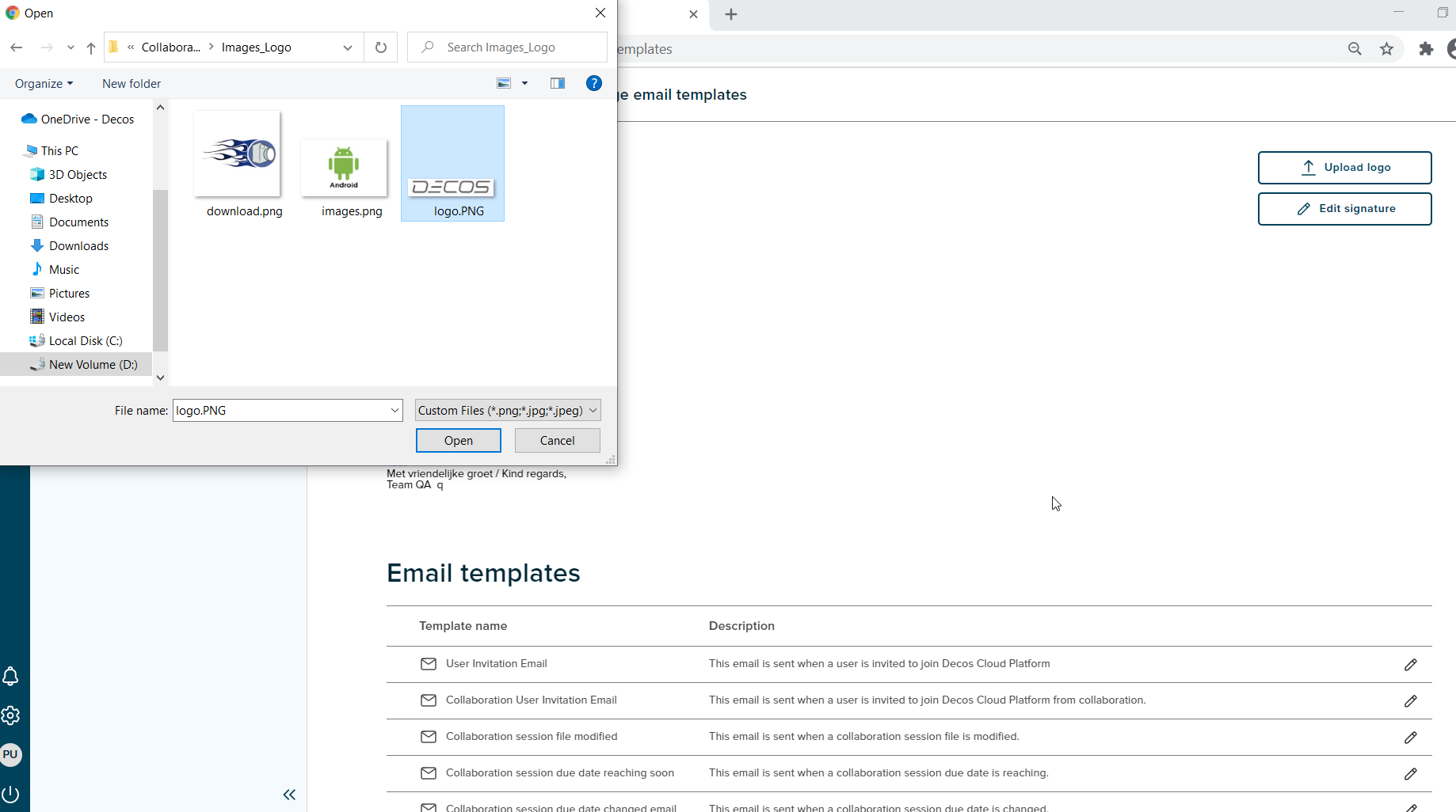 Manage Email Templates | Decos Wiki Manage Email Templates | Decos Wiki