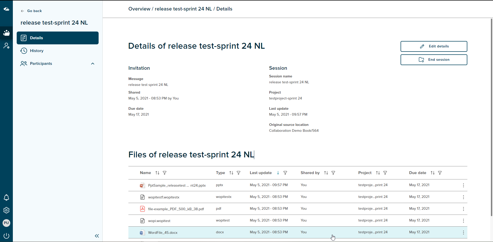 Session Details | Decos Wiki