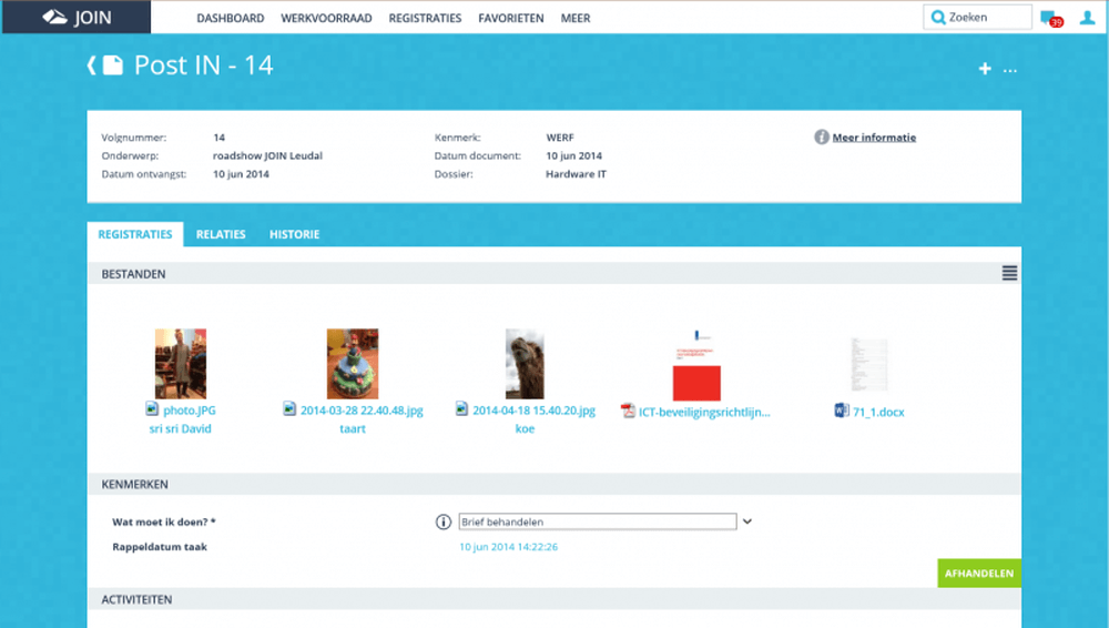 JOIN Case and Document | Decos Knowledge base